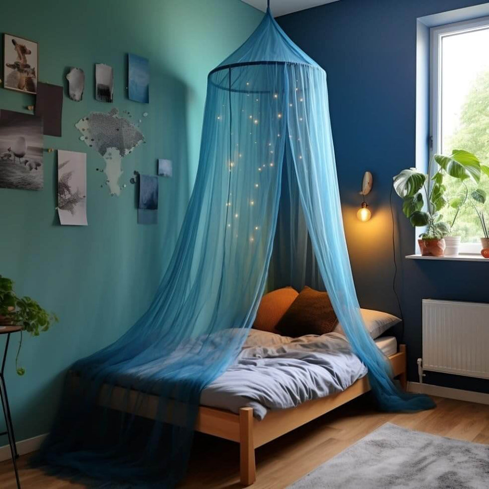 Children's Blue Bed Canopy - Perfect Gift for Magical Bedrooms ...