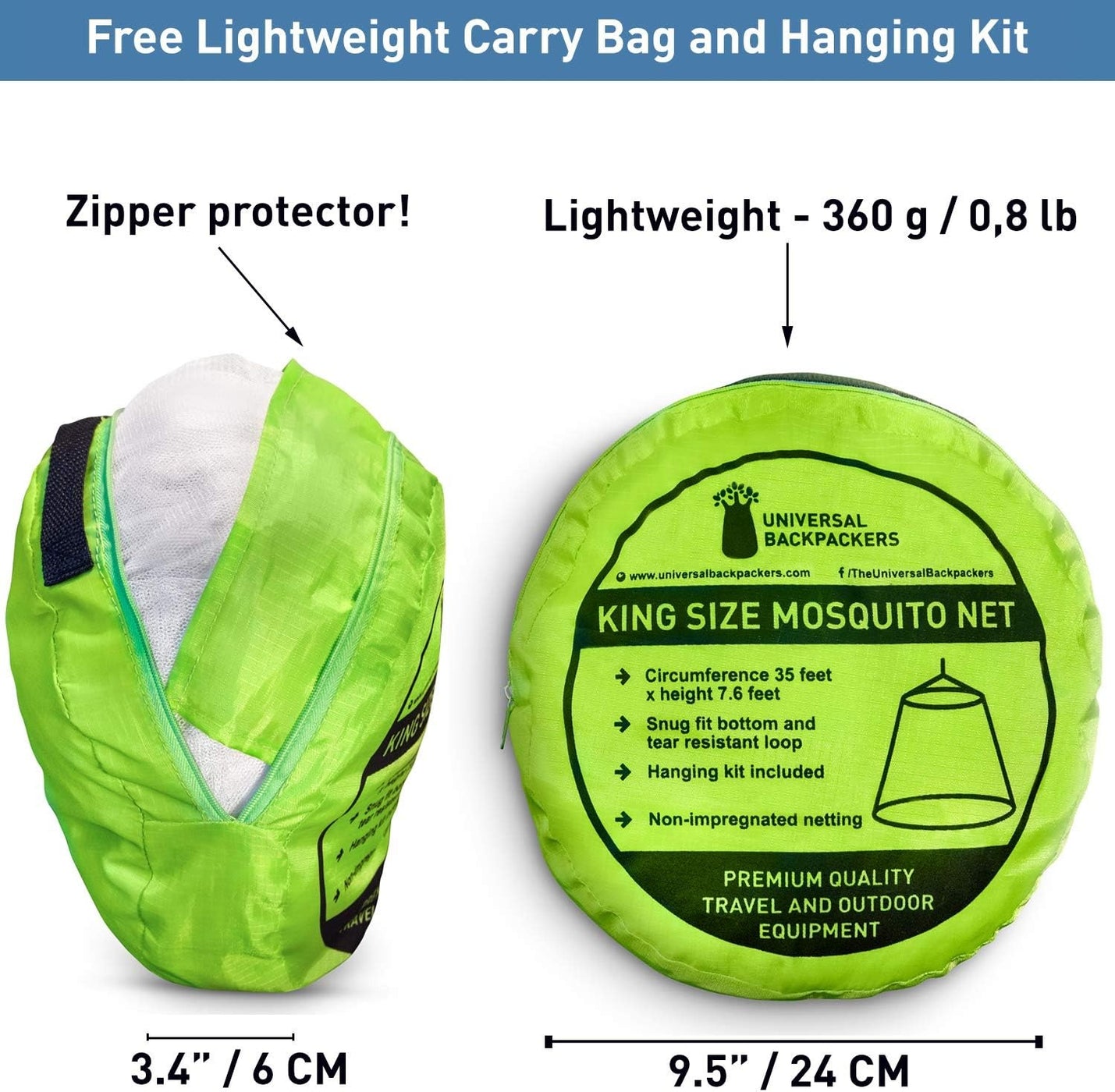 XL Mosquito Net for Beds Canopy Bed Curtains, Traveling Net ...