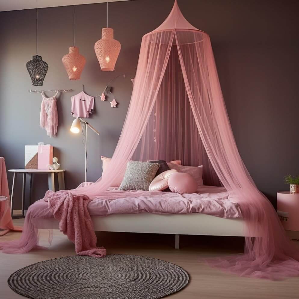 Pink Canopy for Girls Bed | Create a Magical Fairy Tale Bedroom ...