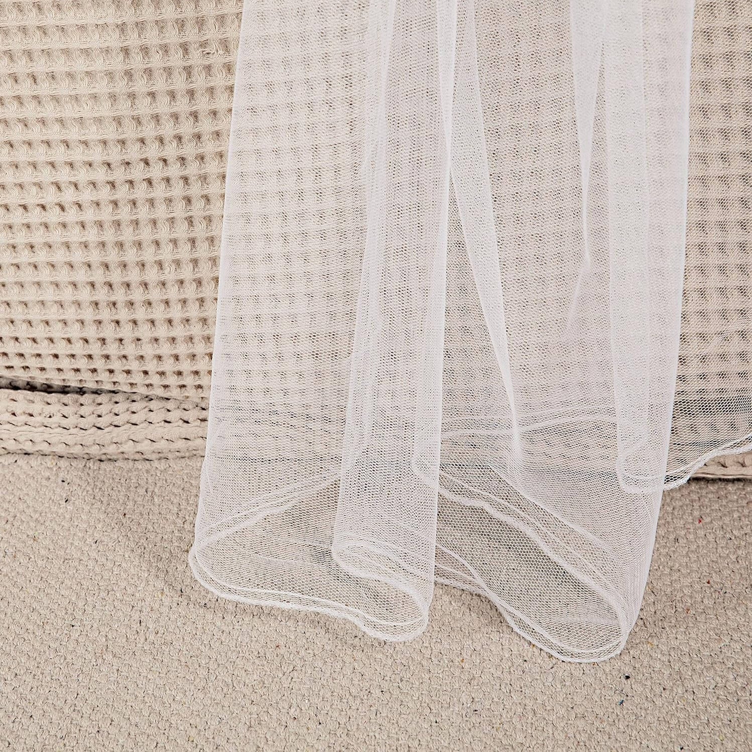 Square Mosquito Net for Single to King-Size Bed – Four Side Openings ...